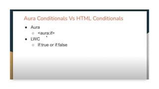 LWC & Aura components and their syntax . | PPTX
