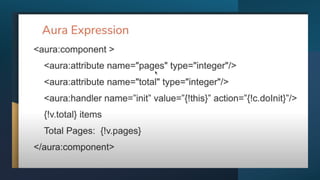 LWC & Aura components and their syntax . | PPTX