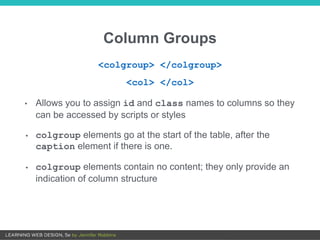 Chapter 8: Tables | PPT | Free Download