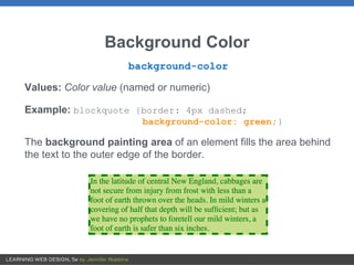 Chapter 13: Colors and Backgrounds | PPT