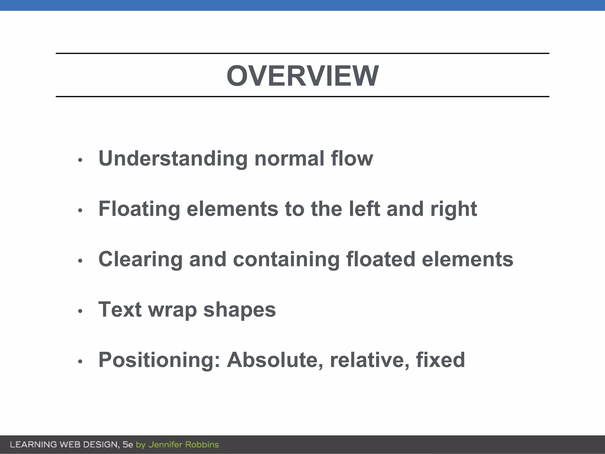 Chapter 15: Floating and Positioning | PPTX