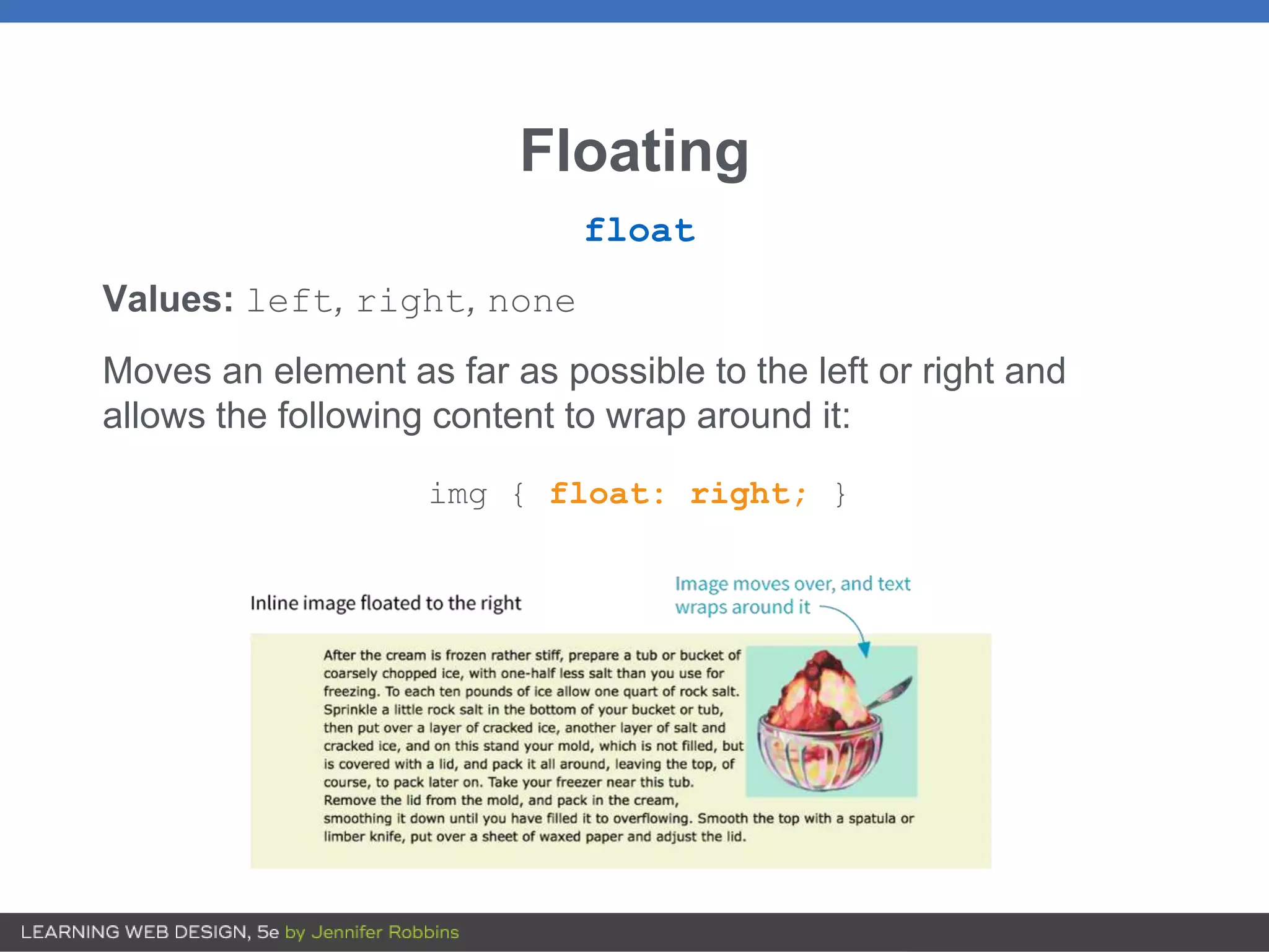 Chapter 15: Floating and Positioning | PPTX