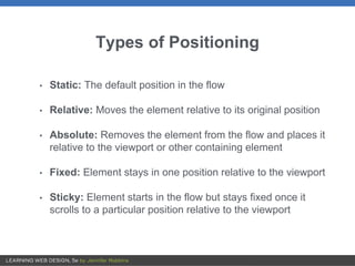 Chapter 15: Floating and Positioning | PPTX