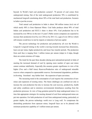 Longwall exp india-expectations | DOC