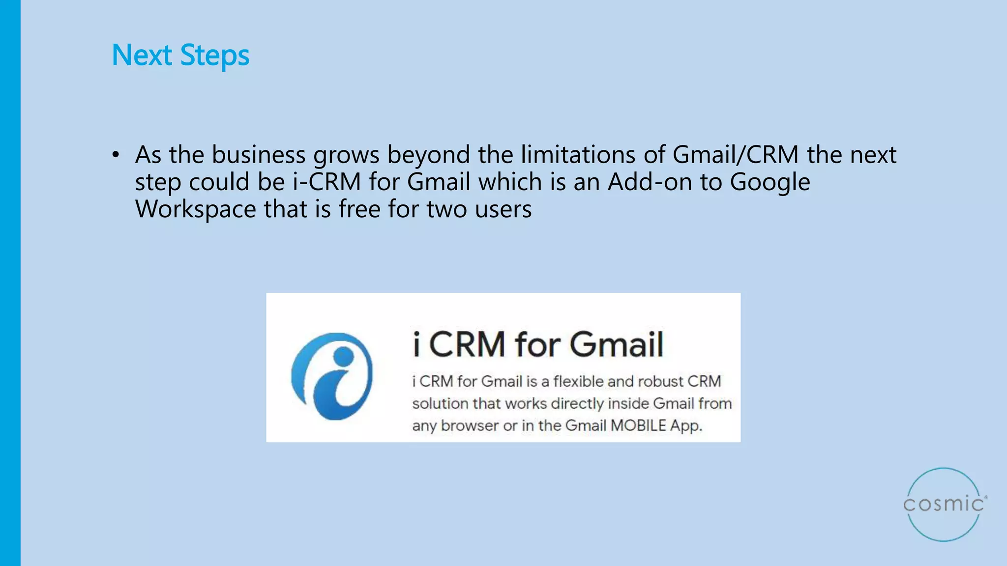 Google Workspace CRM LW.pptx | Email | Internet