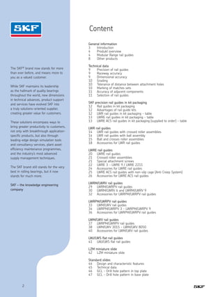 Catálogo Guias de precisão SKF | PDF