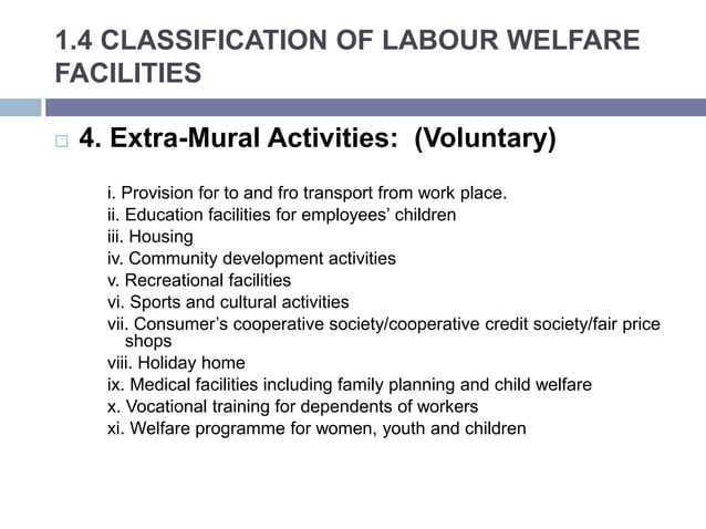 Labour welfare unit 1 Notes | PPTX