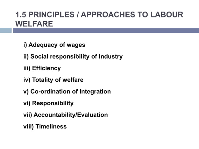 Labour welfare unit 1 Notes | PPTX