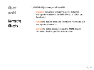 OMA LWM2M overview | PDF