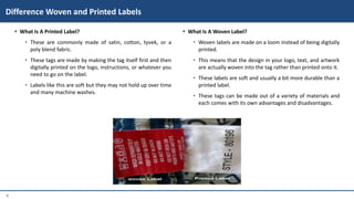 Woven Labels - Plant Setup | PPTX