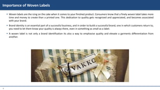 Woven Labels - Plant Setup | PPTX