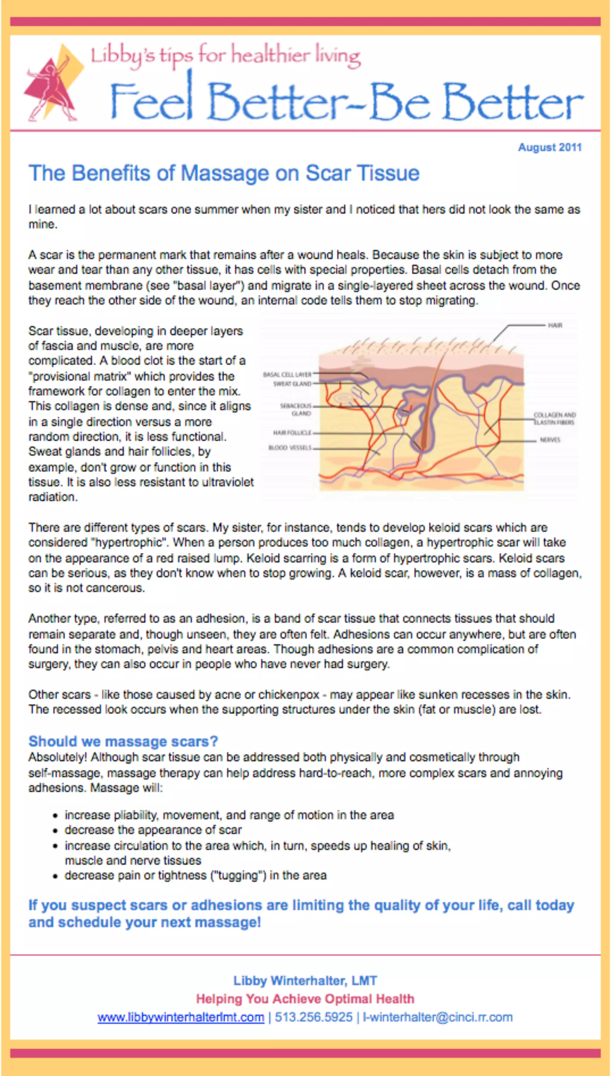 The benefits of massage on scar tissue. | PDF
