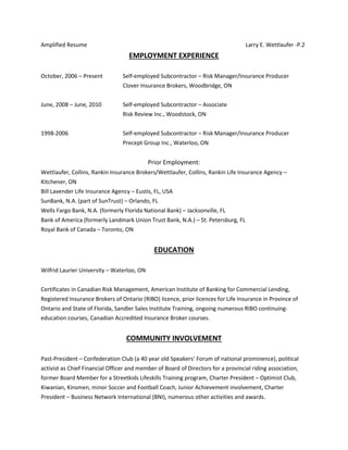 Resume 2016 | PDF