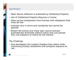 Legal Issues in Developing in a Hybrid Envionment with Open Source Software | PDF