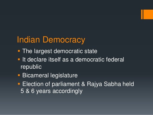 Democracy in india