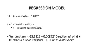 Big Data: WEATHER DATA ANALYSIS | PPTX