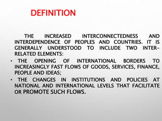 Globalization ppt | PPTX