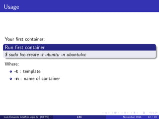 Lxc- Introduction | PPT
