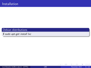 Lxc- Introduction | PDF