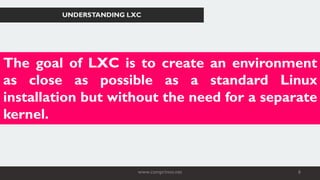 Understanding LXC & Docker | PPT
