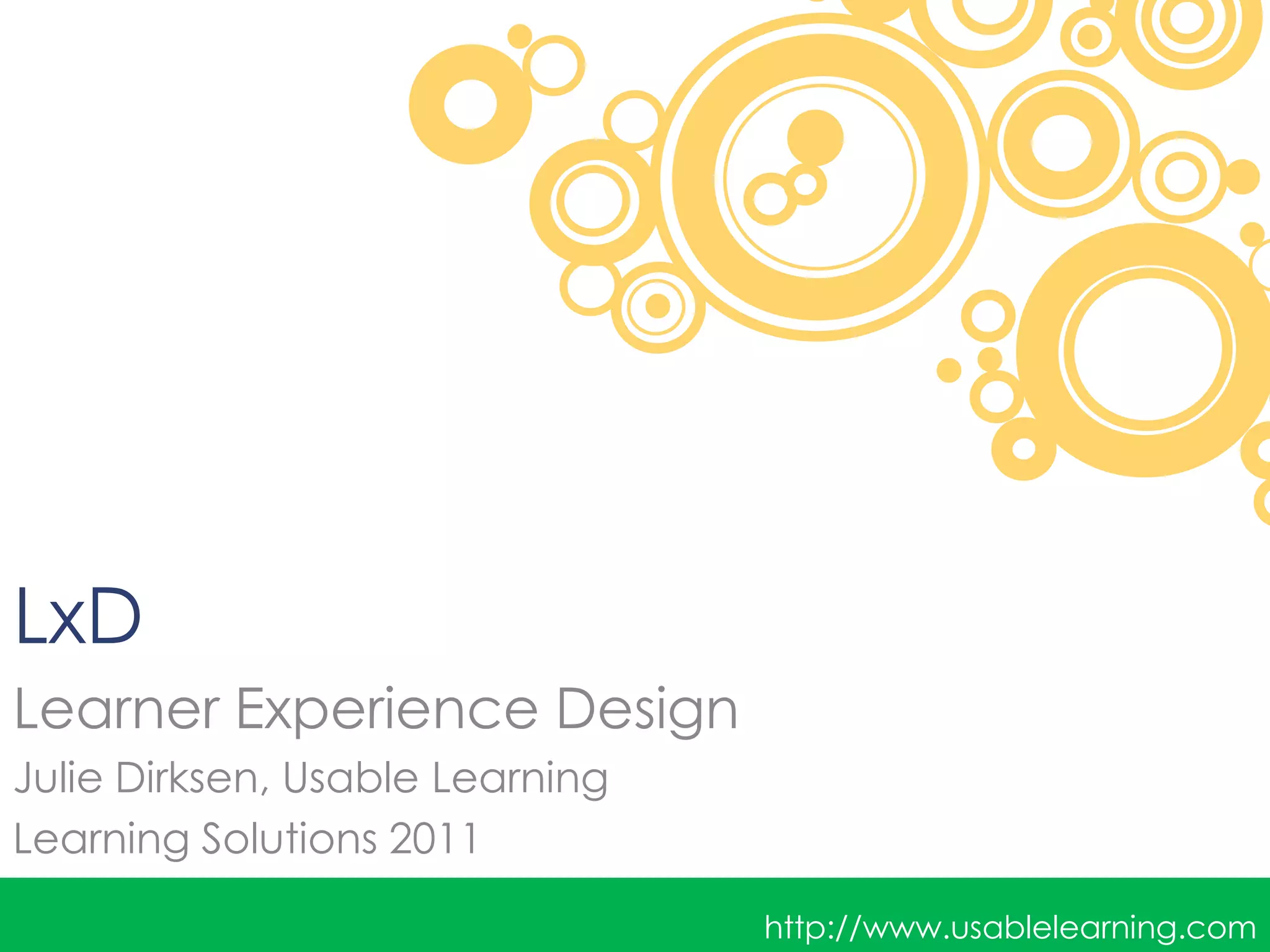 LxD - Learner Experience Design | PPT
