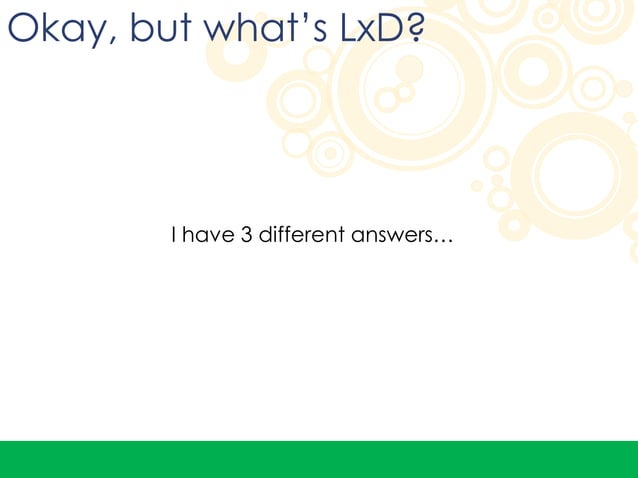 LxD - Learner Experience Design | PPT