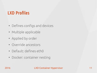 LXD Container Hypervisor | PDF
