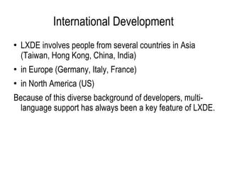 LXDE Icos2008 Presentation | ODP | Operating Systems | Computer ...