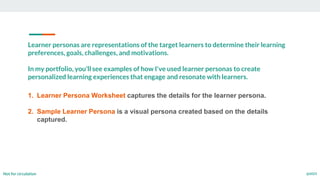 Learning Experience Designer - Portfolio | PDF