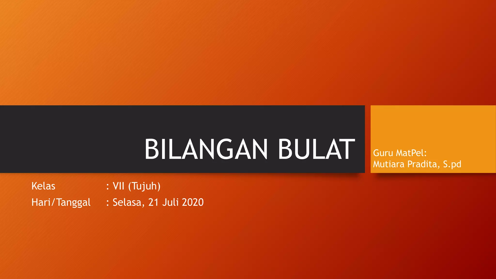 Ppt bilangan bulat_kls_7 | PPTX