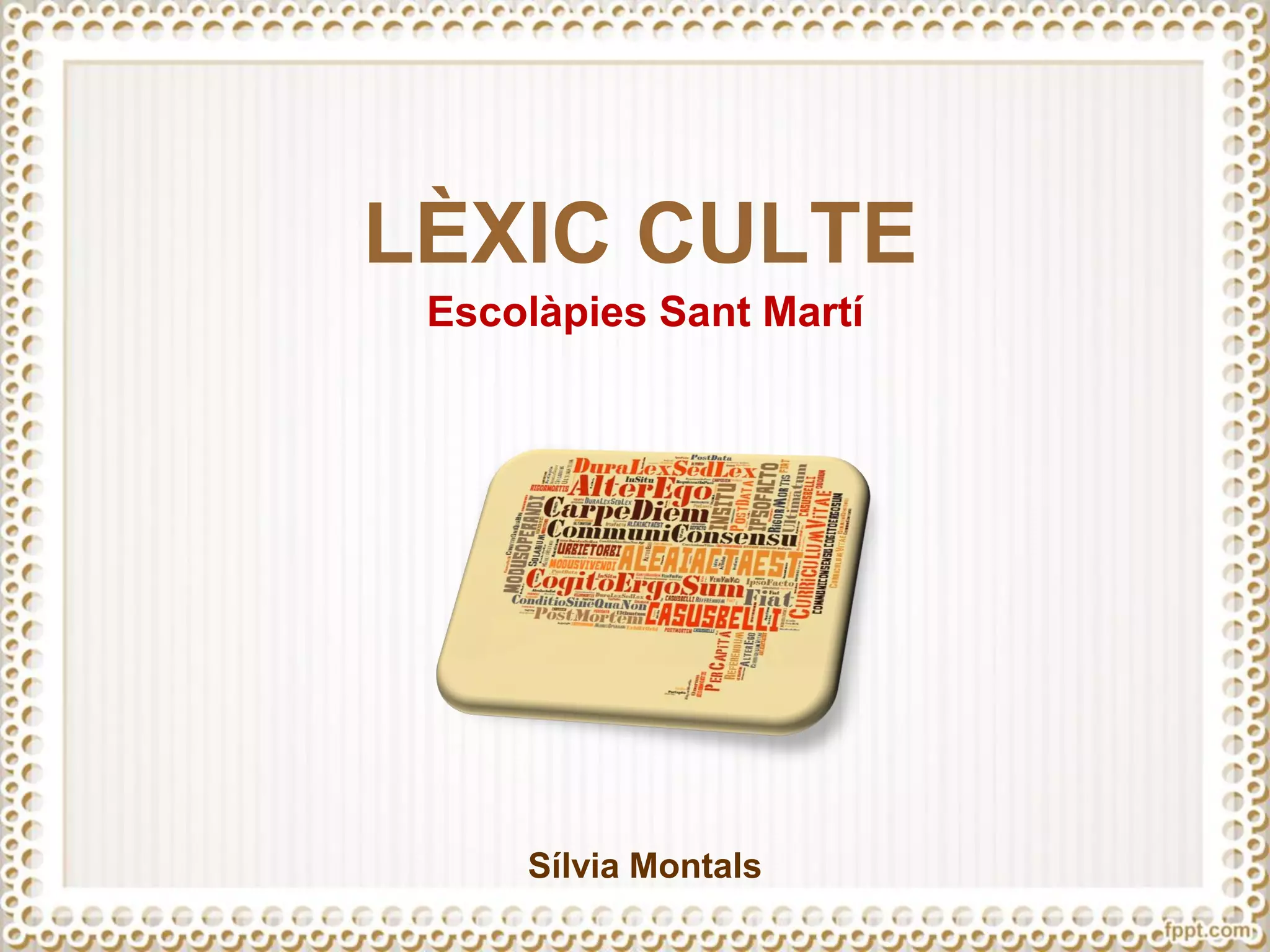 Lèxic culte | PDF