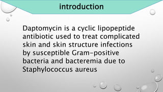 Pharmacology Nystatin and Daptomycin .pptx