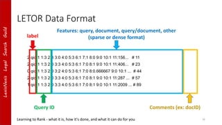 Learning to Rank Presentation (v2) at LexisNexis Search Guild | PPT