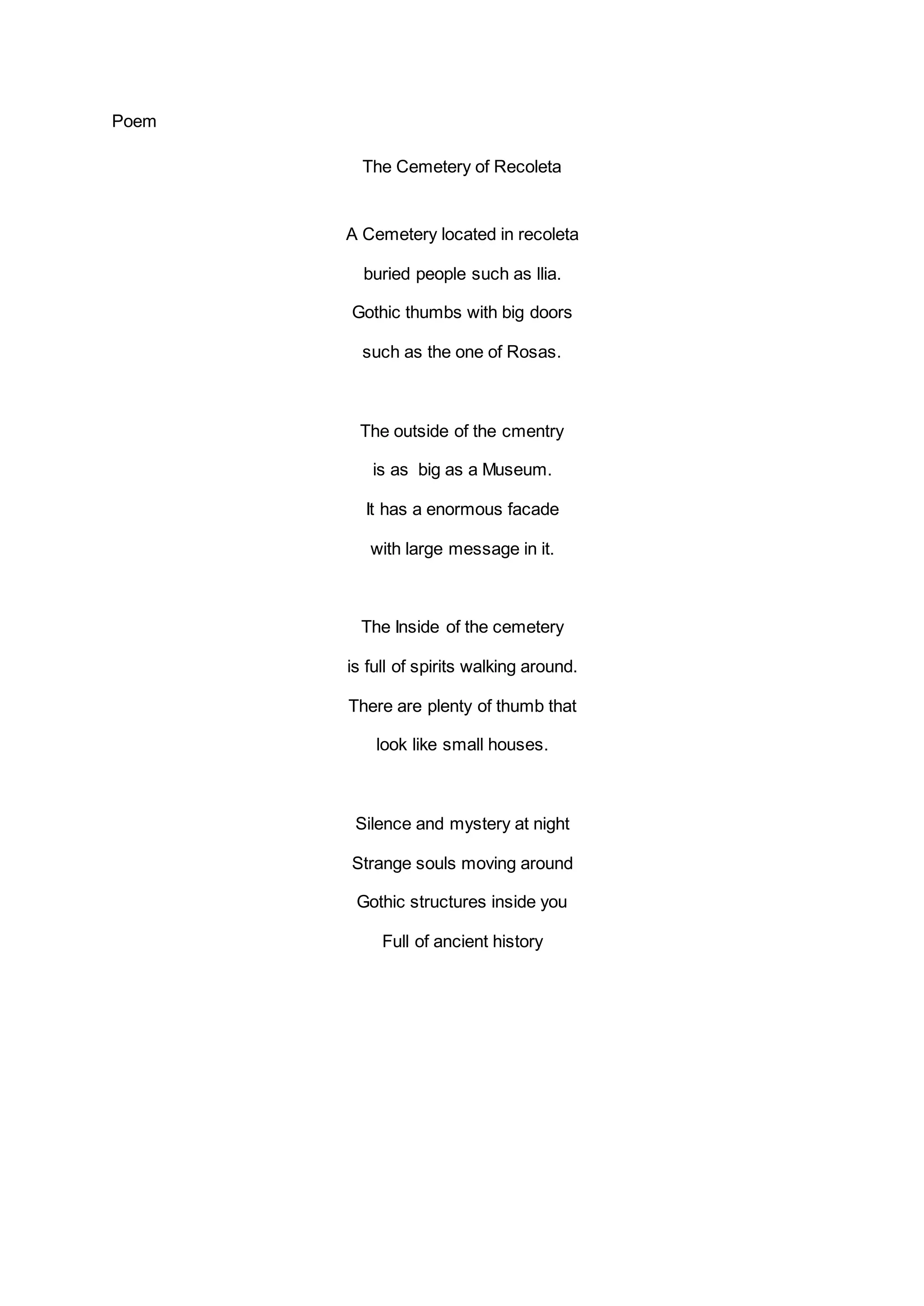 Poem cemetery | DOCX