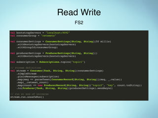 Functional streams with Kafka - A comparison between Akka-streams and FS2 | PPT