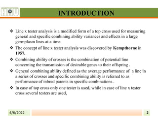 LINE X TESTER ANALYSIS | PPT
