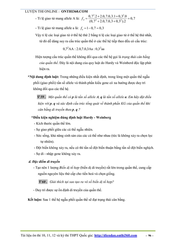 Ly thuyet chuyen de 9 | PDF