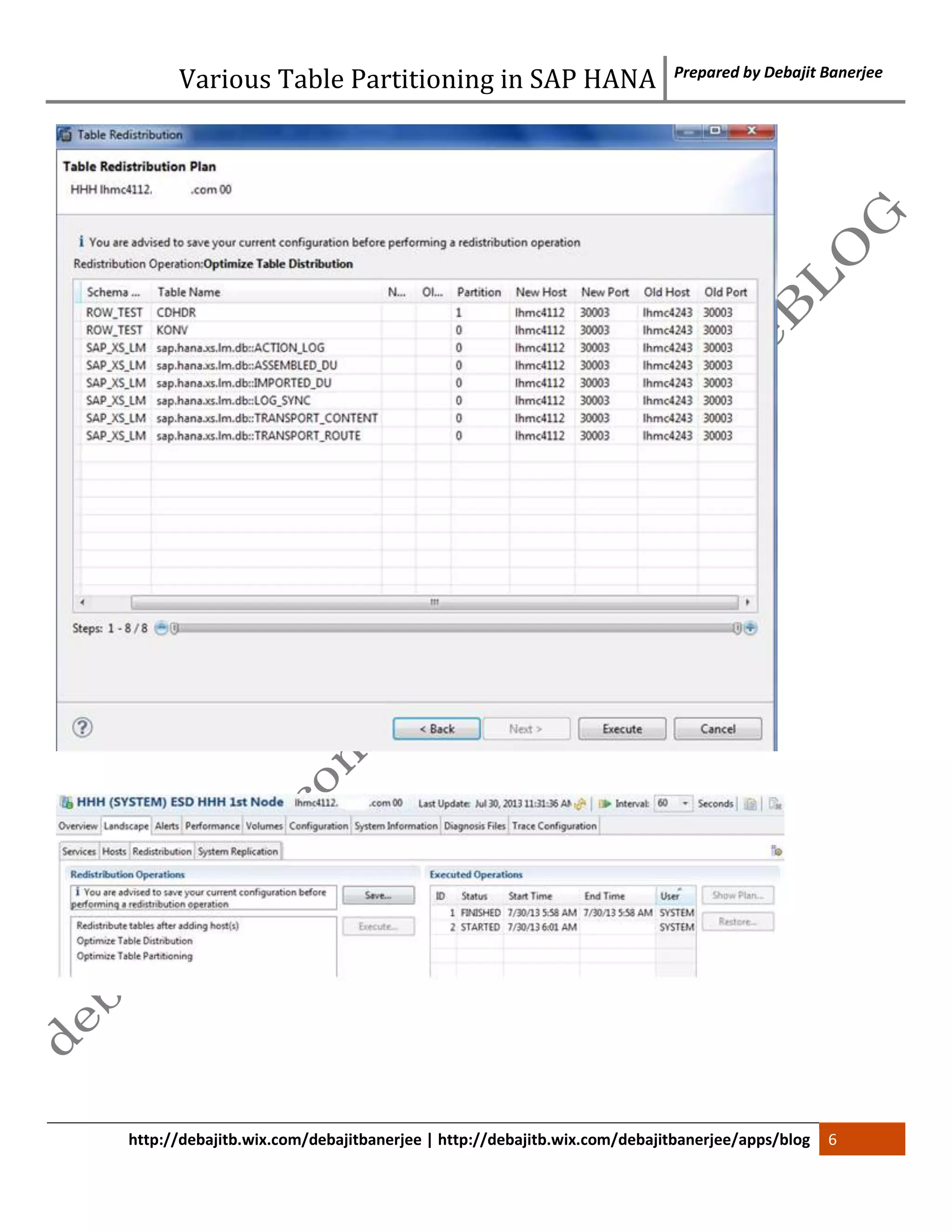 Various Table Partitioning in SAP HANA | PDF