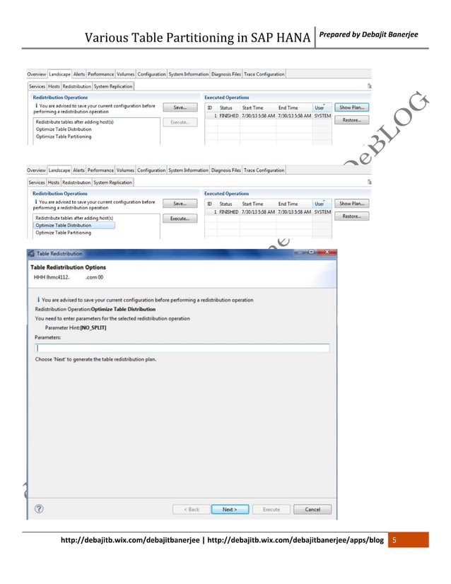 Various Table Partitioning in SAP HANA | PDF