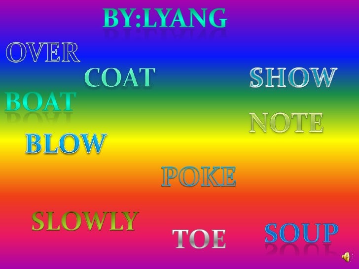 lyang-long-o-spelling-words