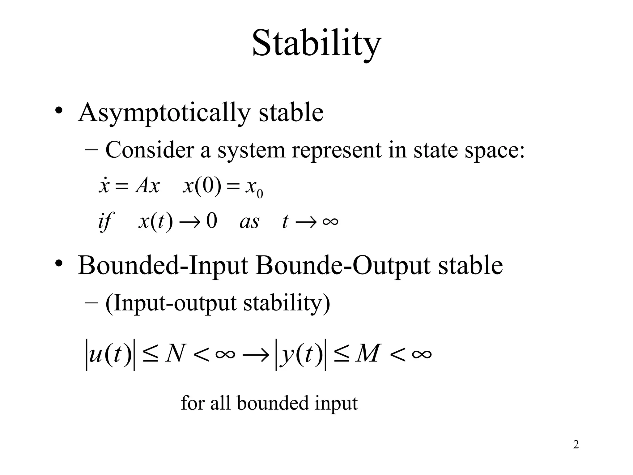 Lyapunov stability | PPT