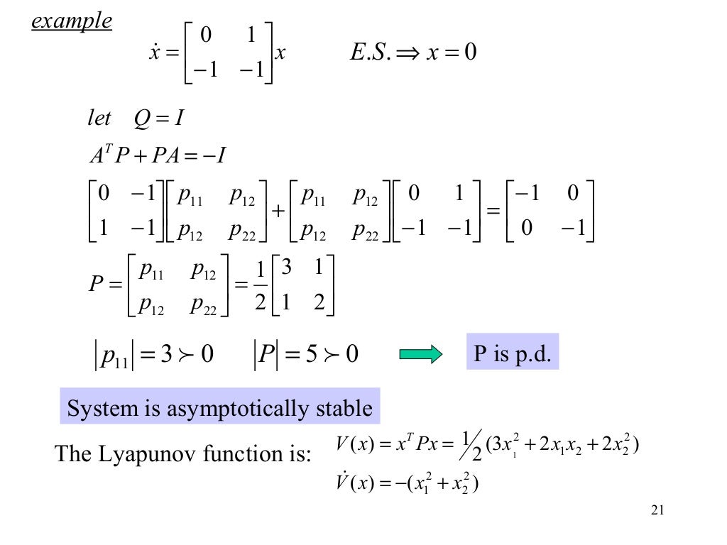 Lyapunov stability