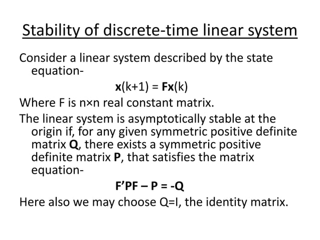 Lyapunov stability analysis | PPTX | Physics | Science