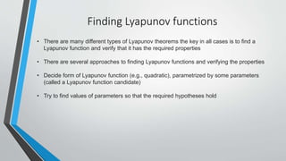 Lyapunov theory | PPTX | Physics | Science