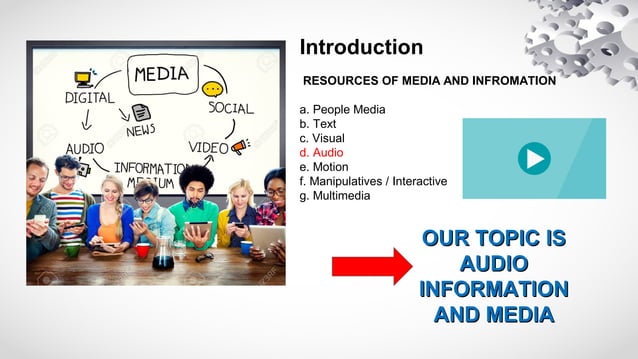 Audio Media and information | PPT | Digital Audio | Computer Software and Applications