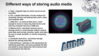Audio Media and information | PPT