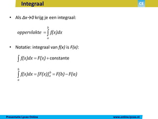 Lyceo Wiskunde B Hoofdstuk 2 2 Integraalrekening | PDF | Educational ...