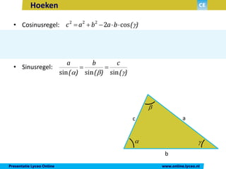 Lyceo Wiskunde B Hoofdstuk 4 1 Vlakke Meetkunde | PDF