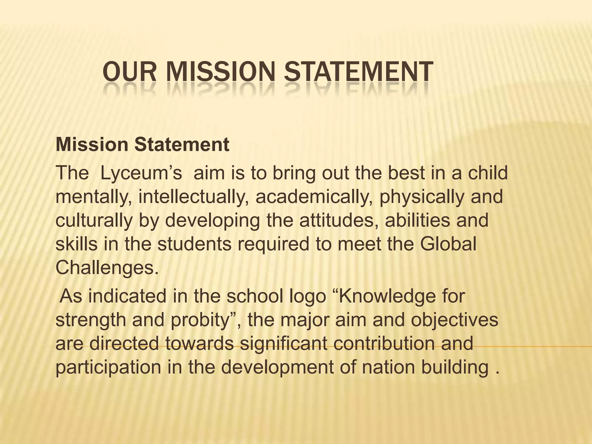 School orientation and open evening 2014 | PPTX