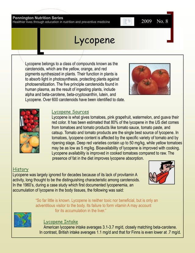 Lycopene | PDF | Cancer | Diseases and Conditions